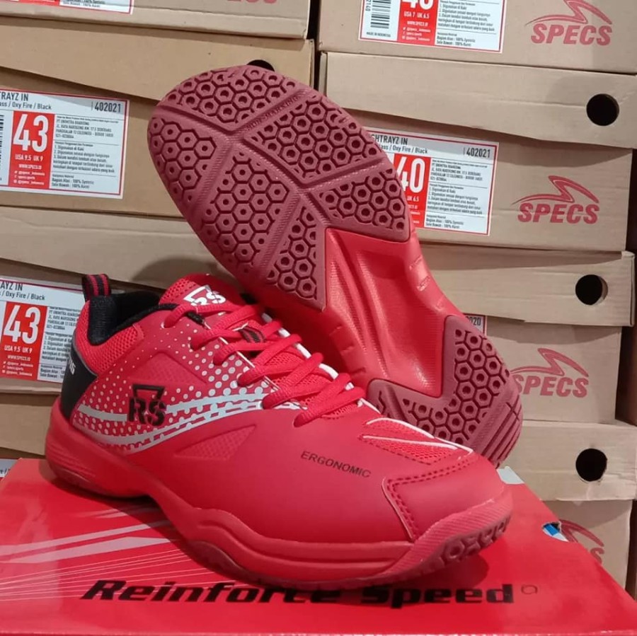 Sepatu Badminton RS JF 715 Merah / Sepatu RS Jeffer 715 | Lazada Indonesia
