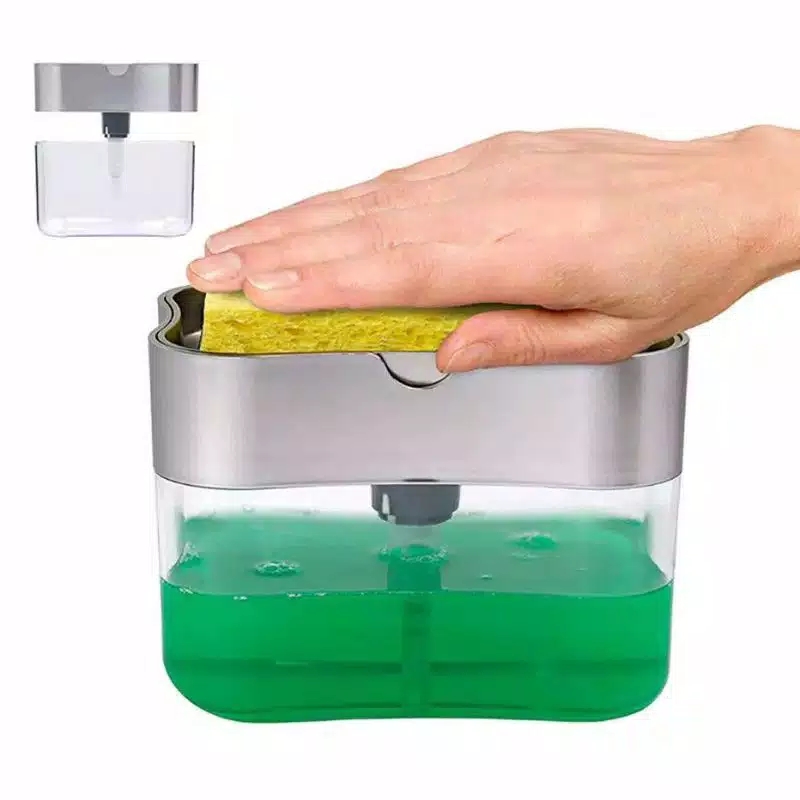 Soap Pump & sponge caddy / Dispenser Sabun Cuci Piring Pump Holder ...