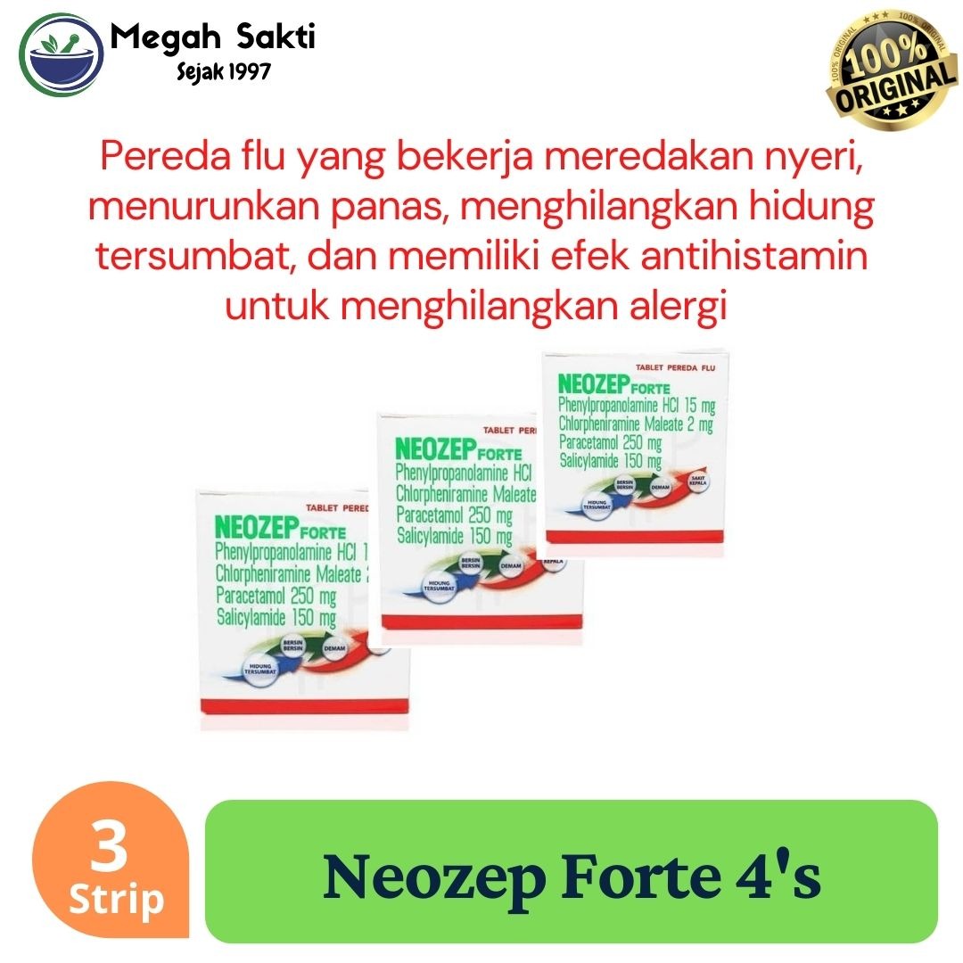 Neozep Forte - Obat Flu dan Hidung Tersumbat ( 3 strip ) | Lazada Indonesia