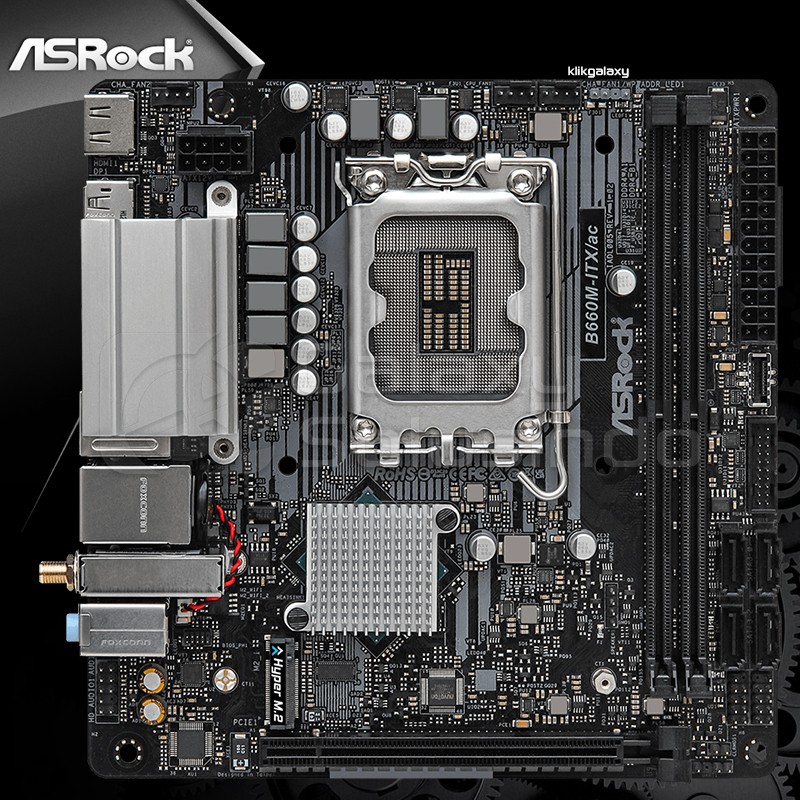 ASRock B660M-ITX/AC Intel LGA1700 B660 DDR4 Mini ITX Alder Lake ...