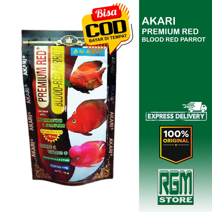 Akari Premium Red Blood Parrot parot makanan pakan pelet ikan | Lazada ...