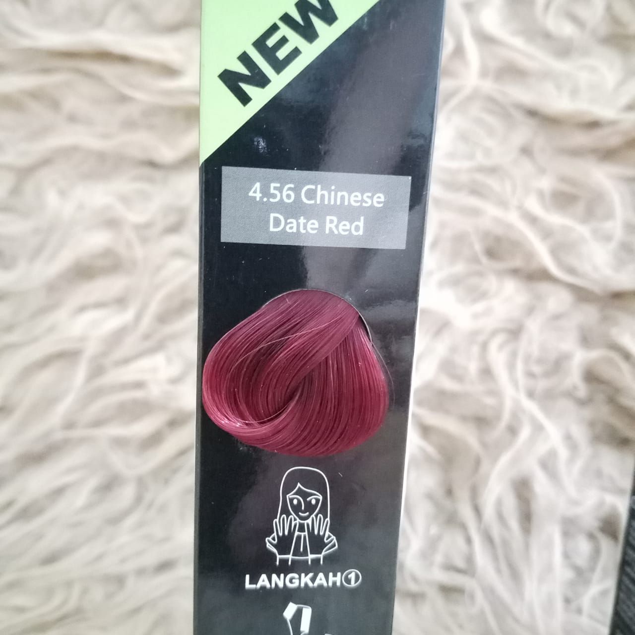 FEVES COLOR CREAM 4.56 CHINESE DATE RED CAT PEWARNA SEMIR RAMBUT ...