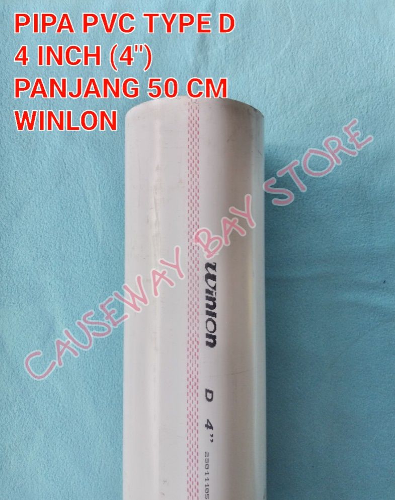 PIPA PVC 4 INCH PUTIH WINLON PANJANG 50CM | Lazada Indonesia