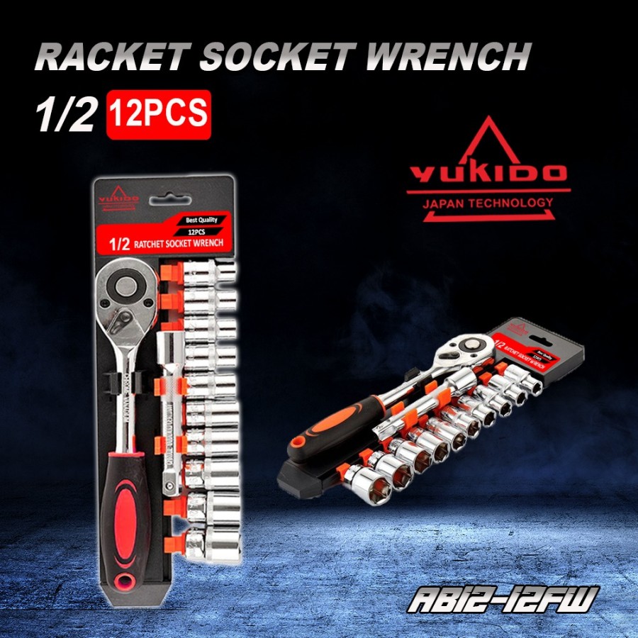 kunci sok set lengkap 1/2" 12PCS / kunci shock/kunci shock set SPT ...