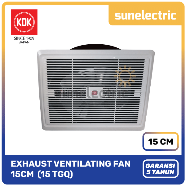 KDK 15 TGQ Ceiling Exhaust Ventilating Fan / Kipas Angin Plafon 6 ...