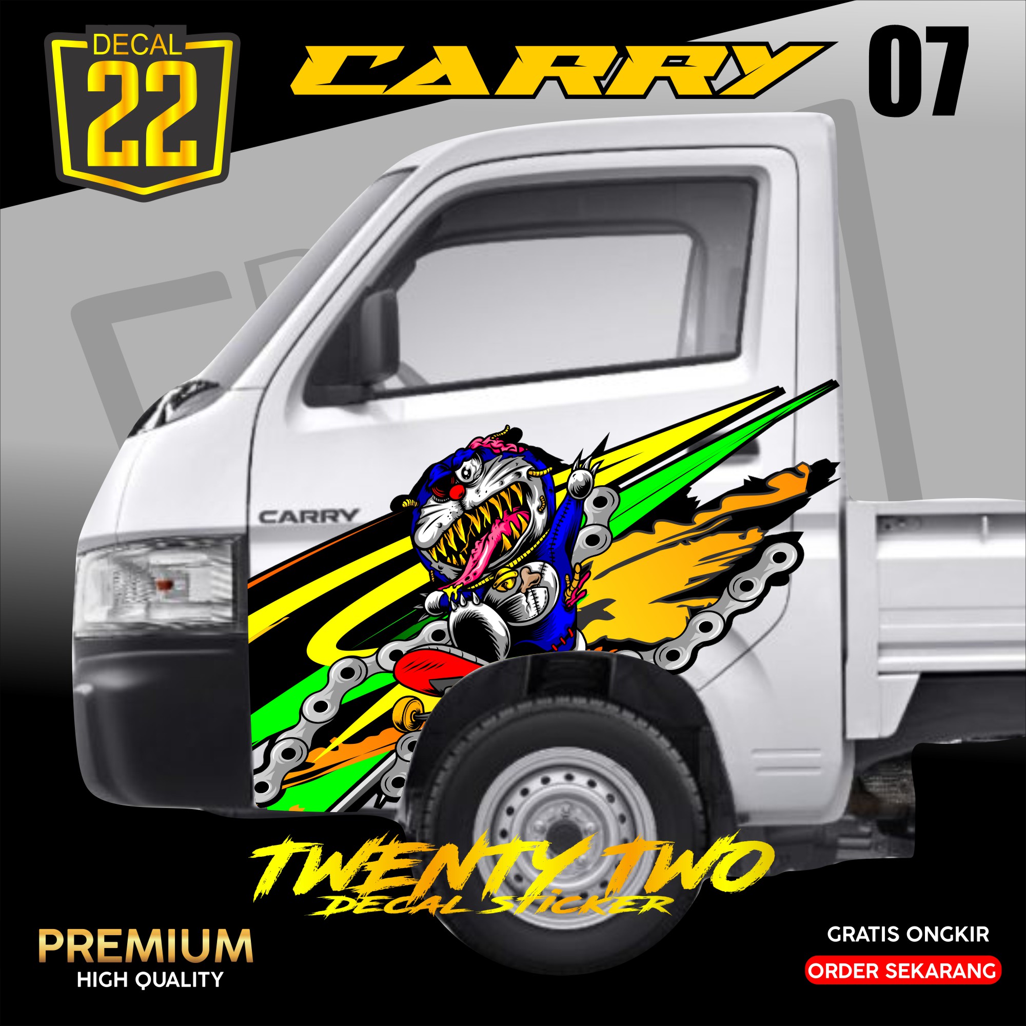 Sticker Stiker Kabin Pintu Mobil Pickup New Carry / L-300 / Suzuki ...
