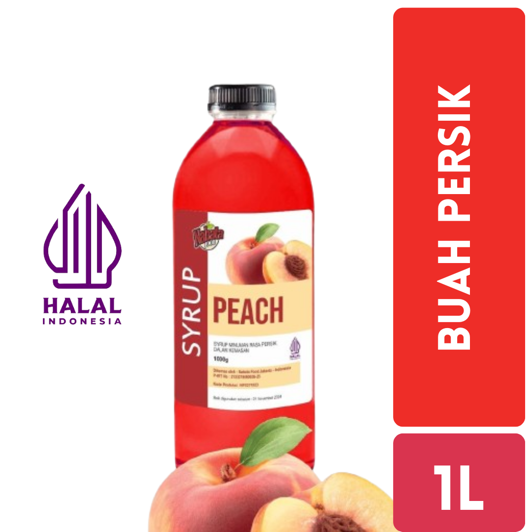 Syrup Peach 1 Liter Nabata Food | Sirup Buah Persik | Flavoured Sirup ...