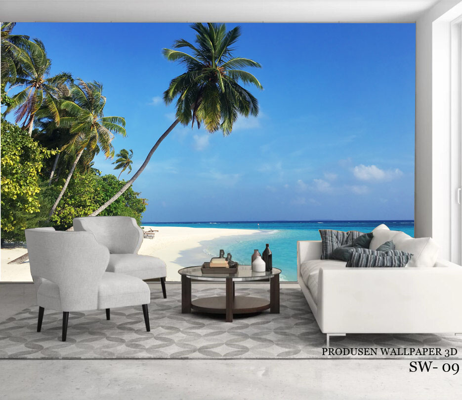BISA COD!!! Wallpaper dinding tema Pemandangan Pantai - Wallpaper ...