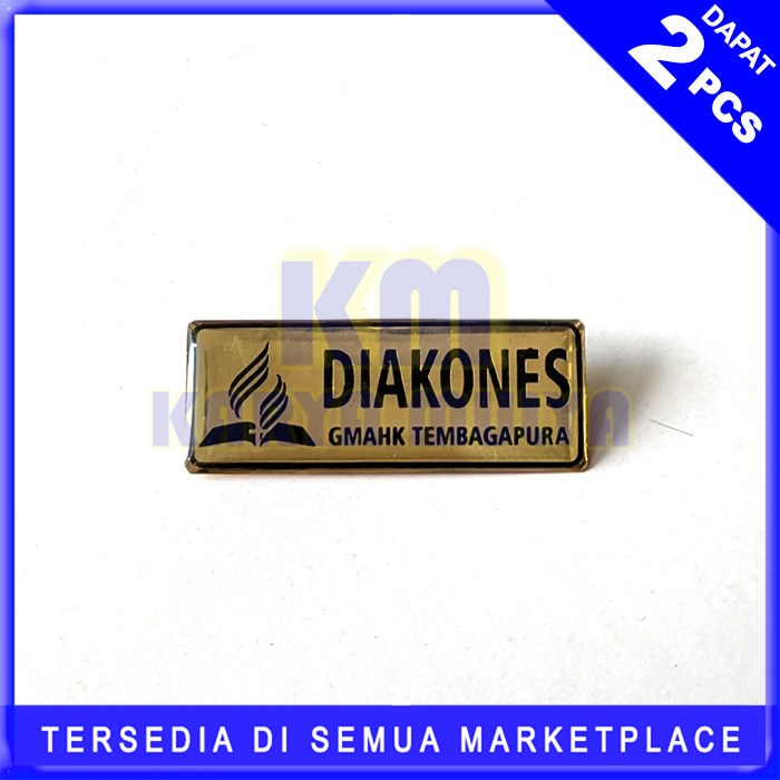 Name Tag Peniti - Papan Nama Dada Karyawan Diakones – Nametag Custom ...