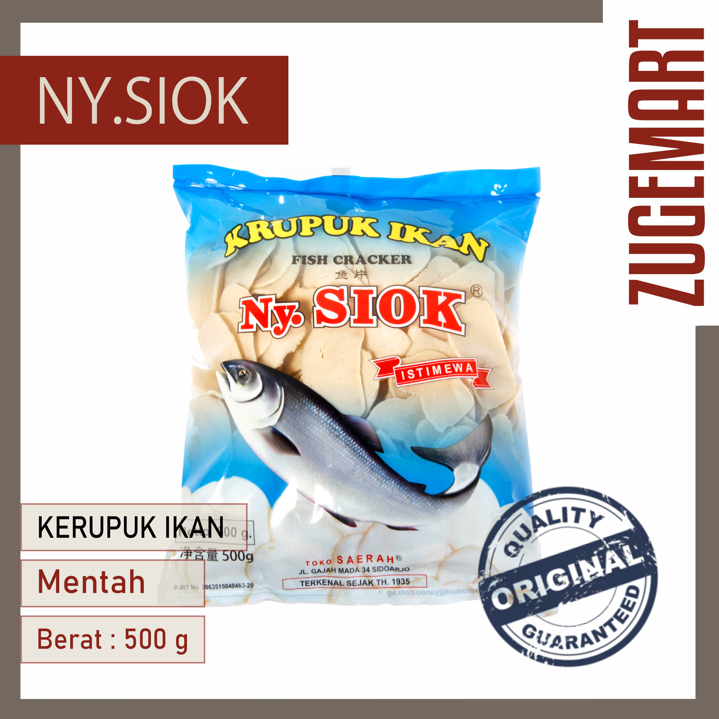 Krupuk / Kerupuk Ikan NY SIOK - 500gr | Lazada Indonesia