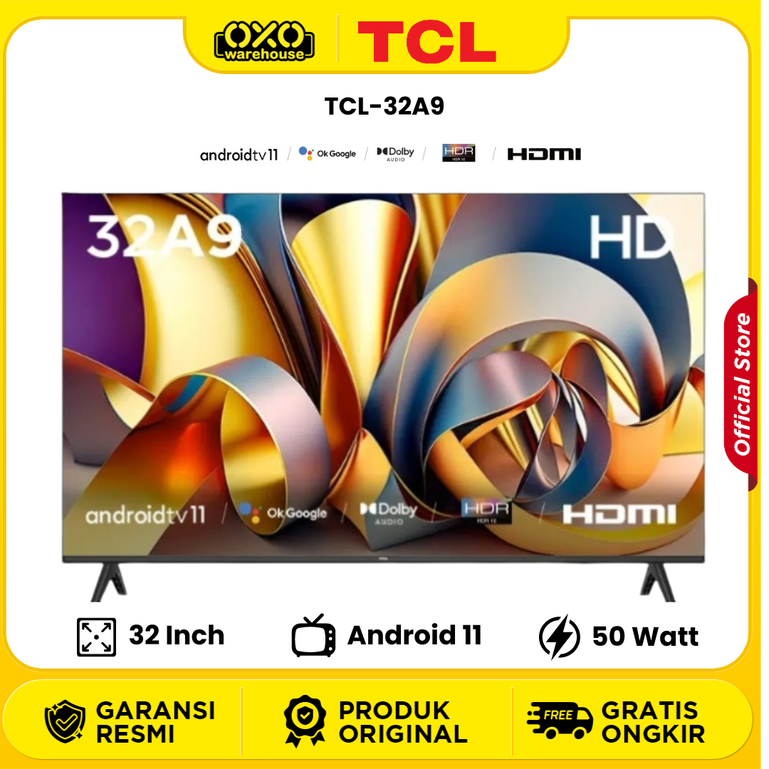 TCL smart Tv 32A9 32 Inch Android 11 Garansi Resmi | Lazada Indonesia
