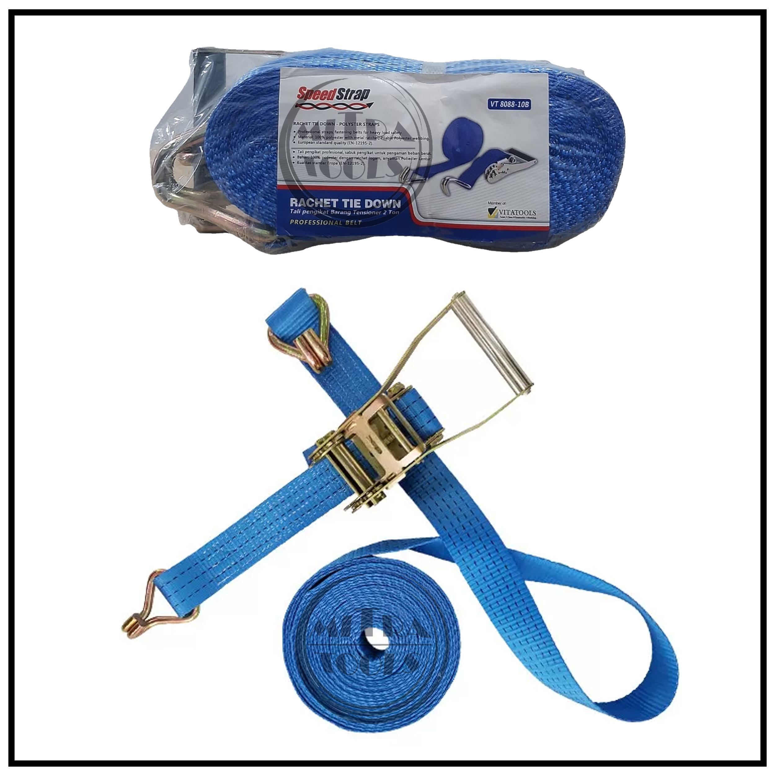 SPEED STRAP Rachet Tie Down 2 Inch x 10 Meter Tali Pengikat Barang Krek ...