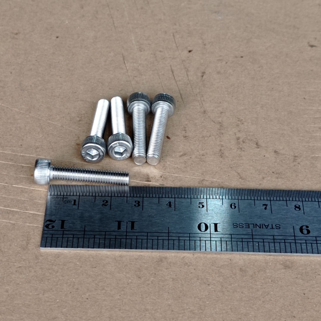 BAUT L STAINLESS M5 X 25 / BAUT L SS M5 X 25 SUS 304 / BAUT L M5X25 STAINLESS STEEL / BAUT M5 ...