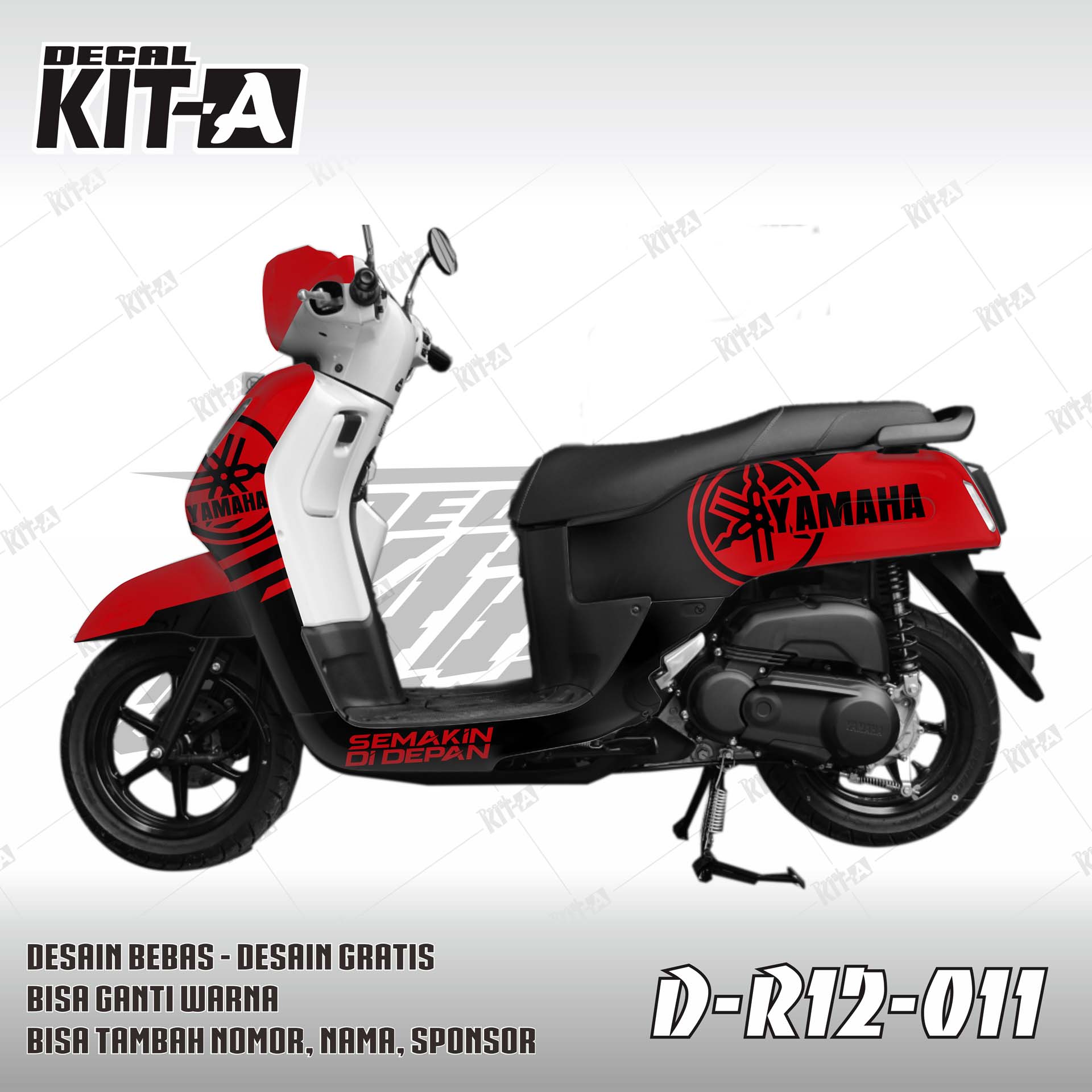 Decal fazzio full body merah hitam marun premium | Lazada Indonesia