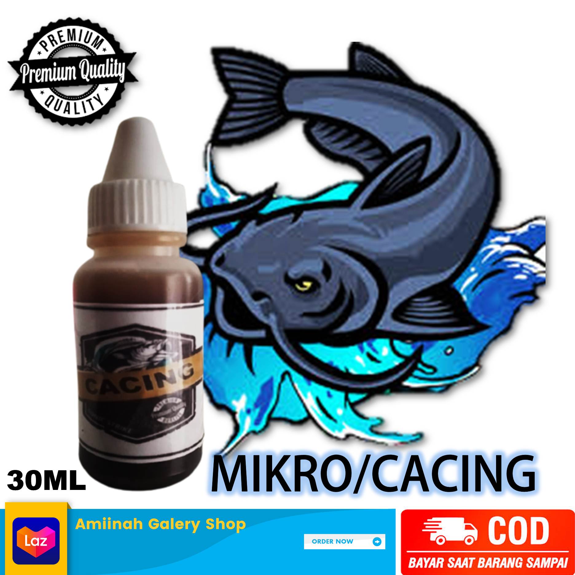 ESSEN MIKRO Essen Cacing Essen Lele 30ML essen special lele Mancing ...