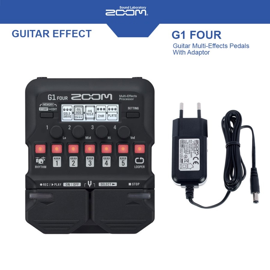 Zoom G1 FOUR Multi-effects Processor Effect Gitar Zoom G1 FOUR | Lazada ...
