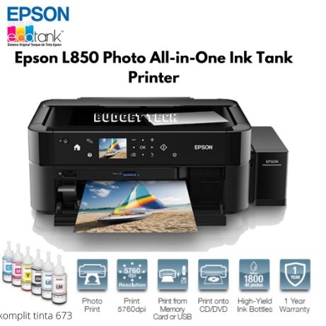 Epson L850 Printer Photo Multifungsi - 6 Colour [Print/Scan/Copy ...