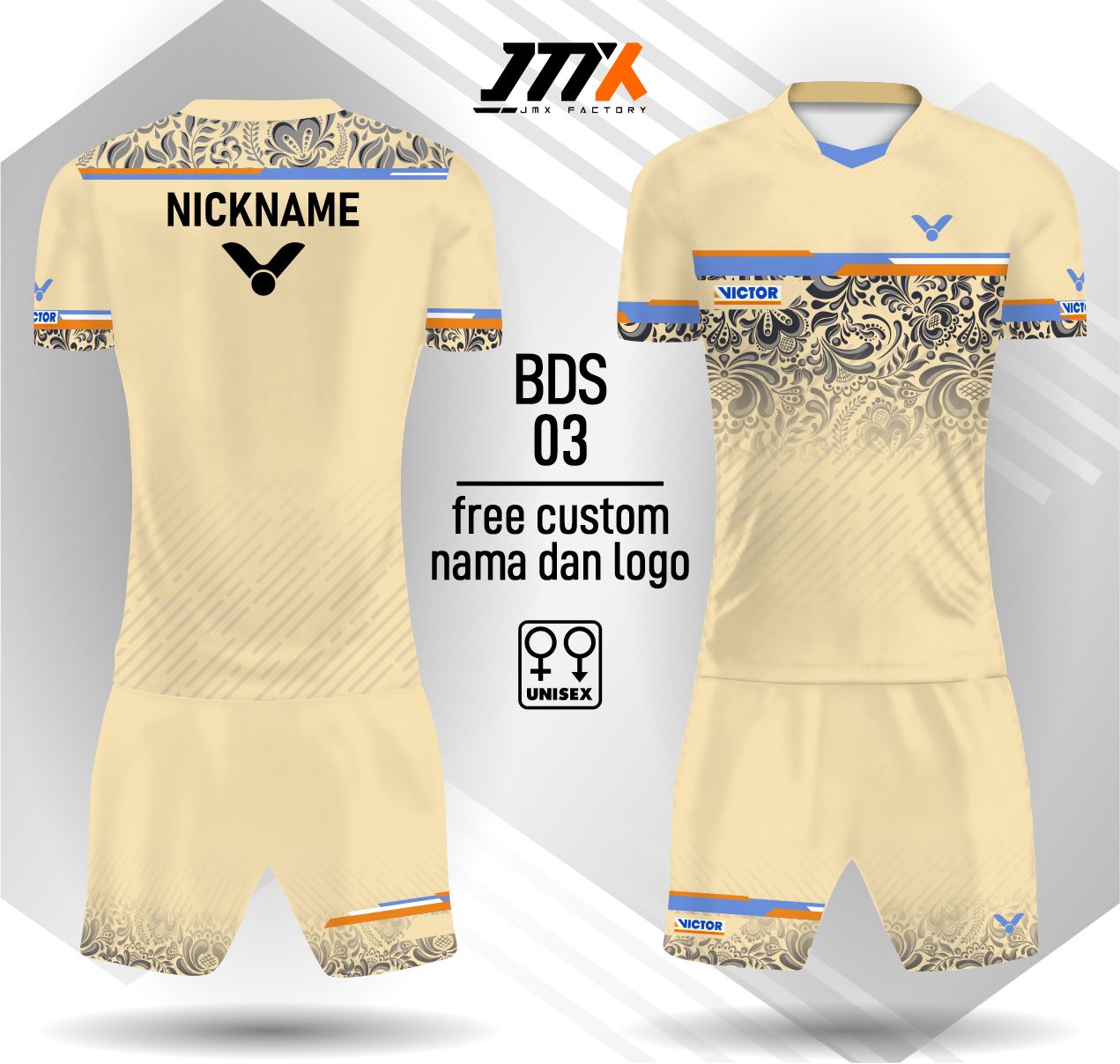 jersey setelan badminton batik victor kaos bulu tangkis victor terbaru ...