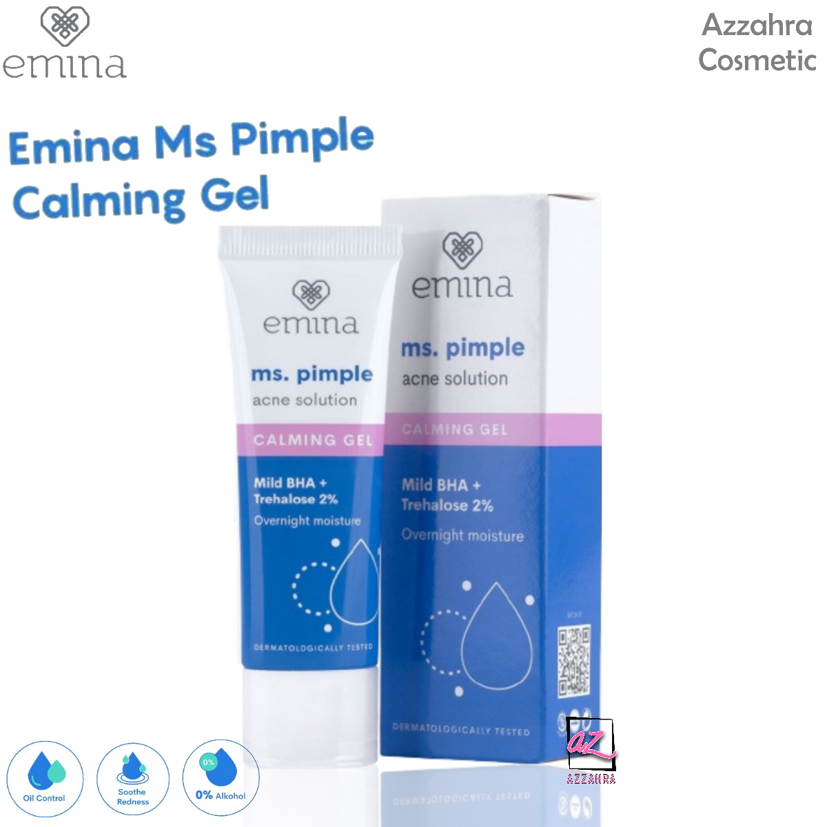 EMINA Ms Pimple Acne Solution Calming Gel 20ml | Lazada Indonesia