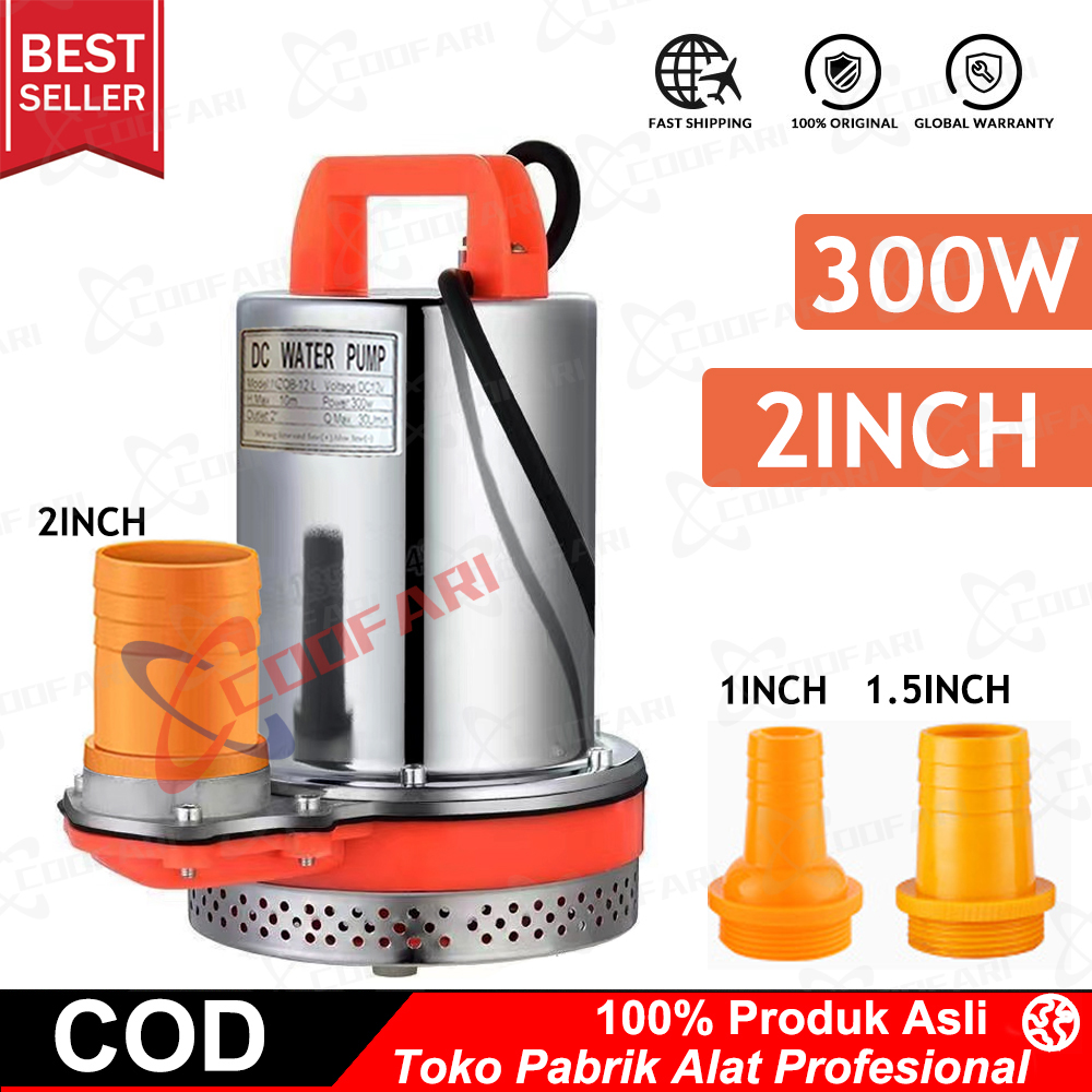 Pompa Celup DC 12V 300W Pompa Irigasi Pertanian Pompa Kendaraan Listrik ...
