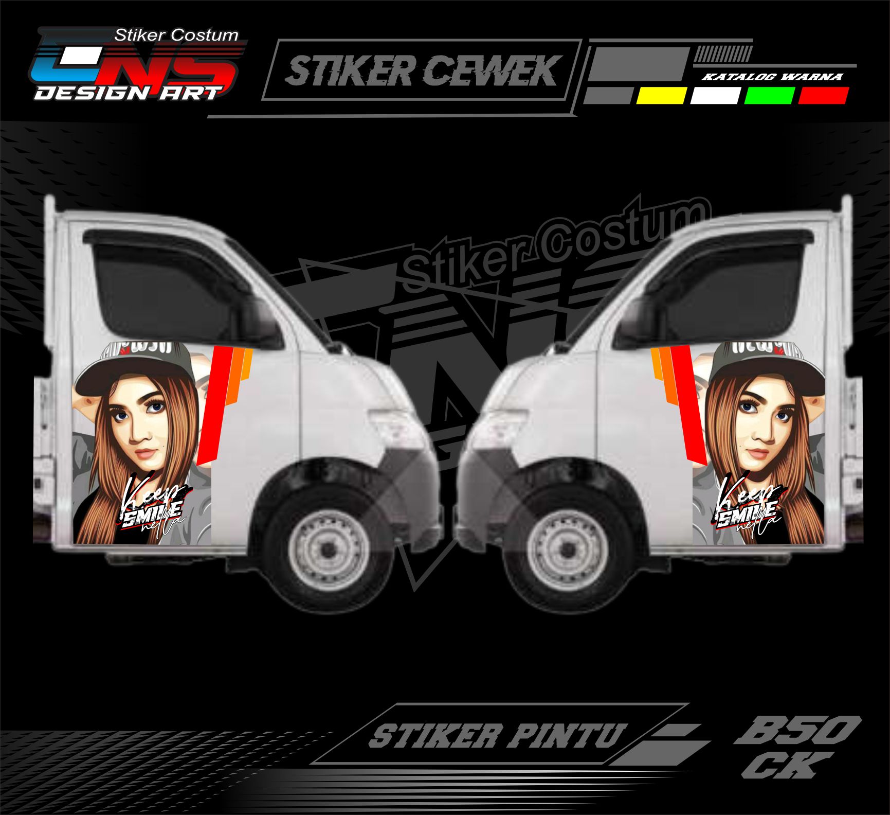 stiker pintu cabin pikup atiker cabin grandmax stiker variasi pintu ...