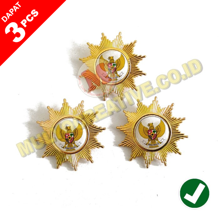 Bros Logo Garuda Model Matahari Pin Garuda Warna Putih – Pin Custom ...