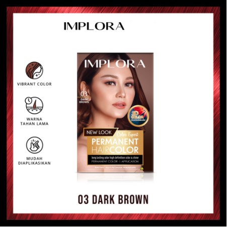 IMPLORA New Permanent Hair Color / Cat Rambut Perwarna Bleaching Warna ...