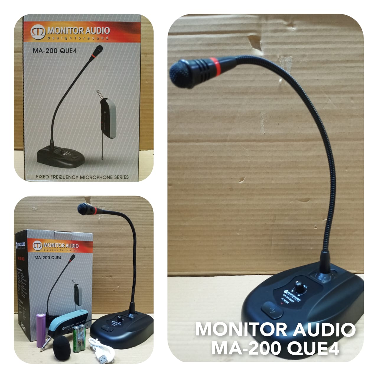 MIC MEJA WIRELESS MONITOR AUDIO MA-200 QUE4 CONFERENCE MICROPHONE ...