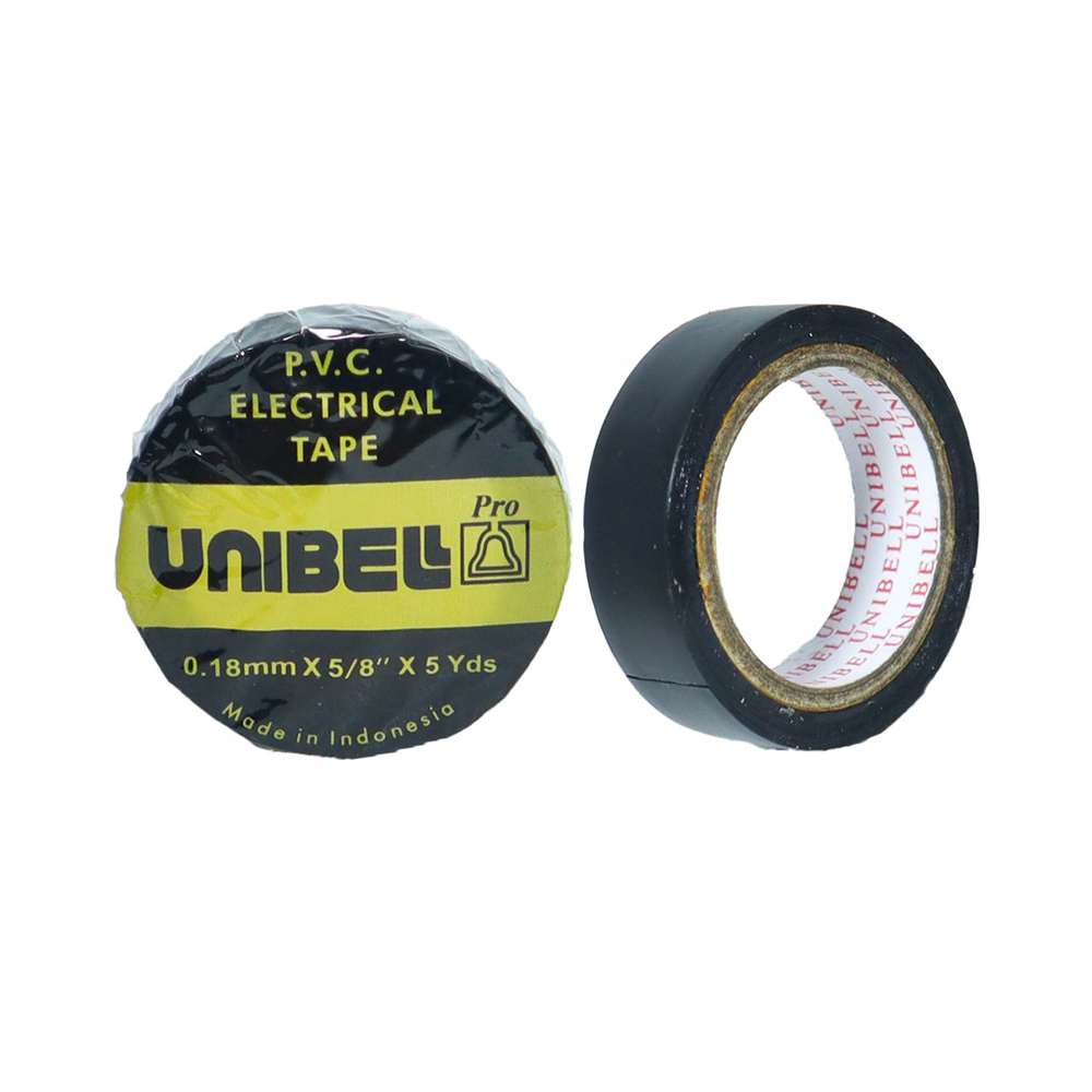 Isolasi Listrik Unibell Solasi Listrik 5 yard Selotip Solatip Hitam ...