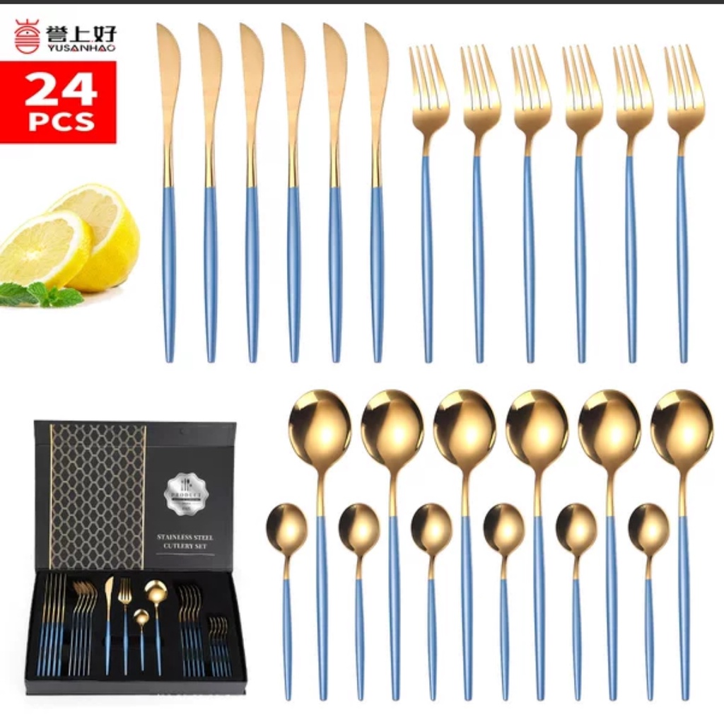 SENDOK SULTAN SET / SENDOK SULTAN MARBLE GOLD/ SENDOK GOLD / CUTLERY ...
