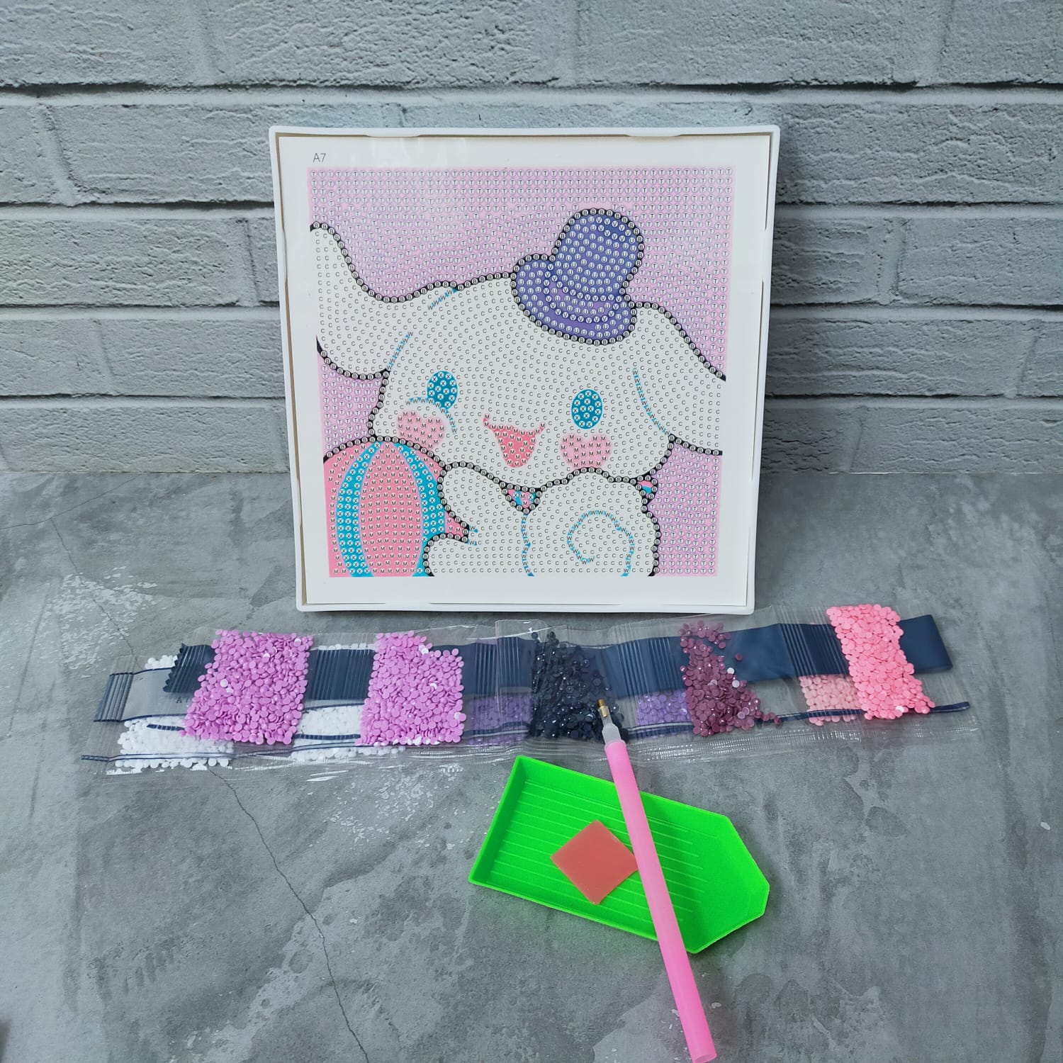 DIY Frame Bingkai Sticker Pop diamond Sticker 5D painting disney ...