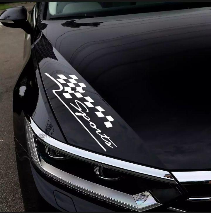 Stiker cutting stiker mobil Racing Sports Flag keren kekinian | Lazada ...