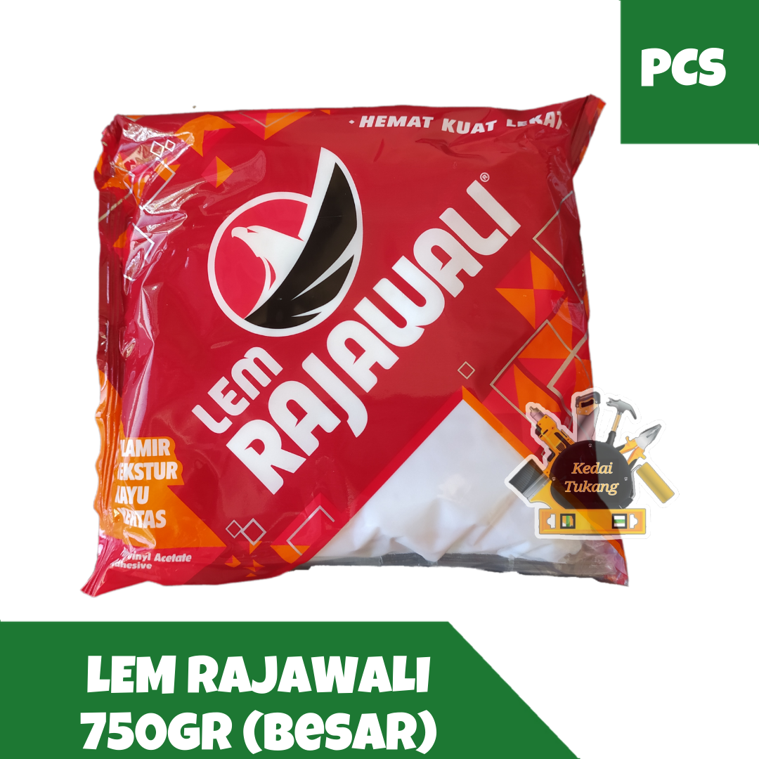 KEDAI TUKANG - LEM RAJAWALI 750gr Lem kayu Putih Plamir Kertas Kantong ...