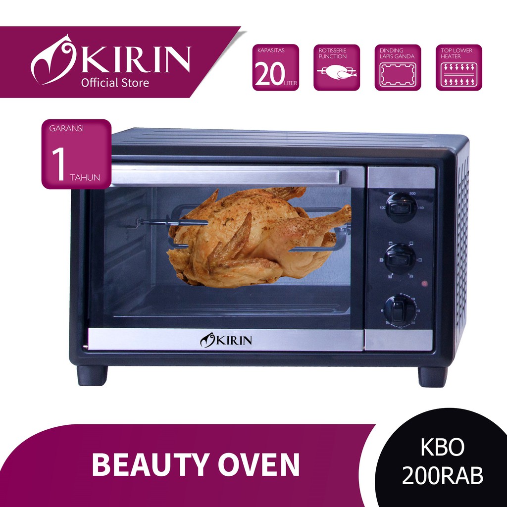 KIRIN KBO 200 rab LW Oven Listrik-Hemat Listrik Hanya Watt 300w kapasitas 20Liter | Lazada Indonesia