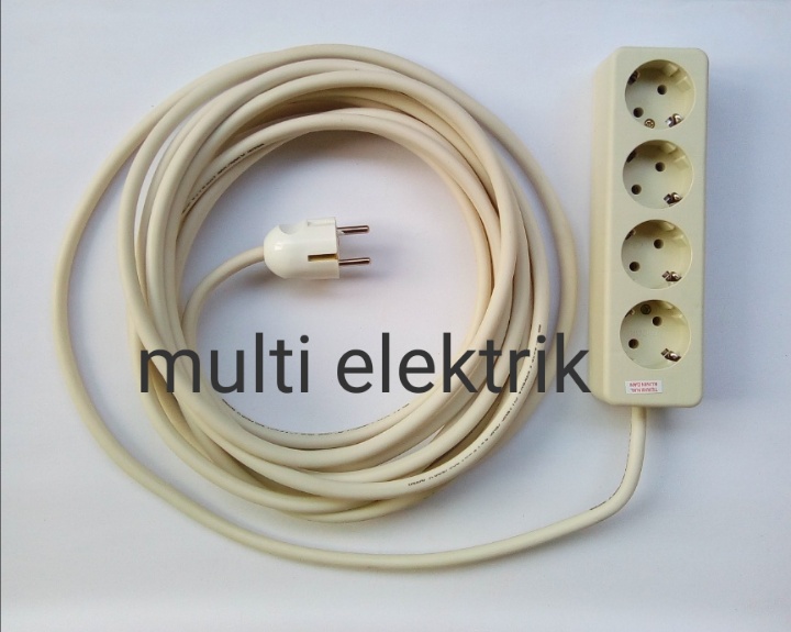 stop kontak uticon 4 lubang kabel kawat eterna 10 meter - colokan ...
