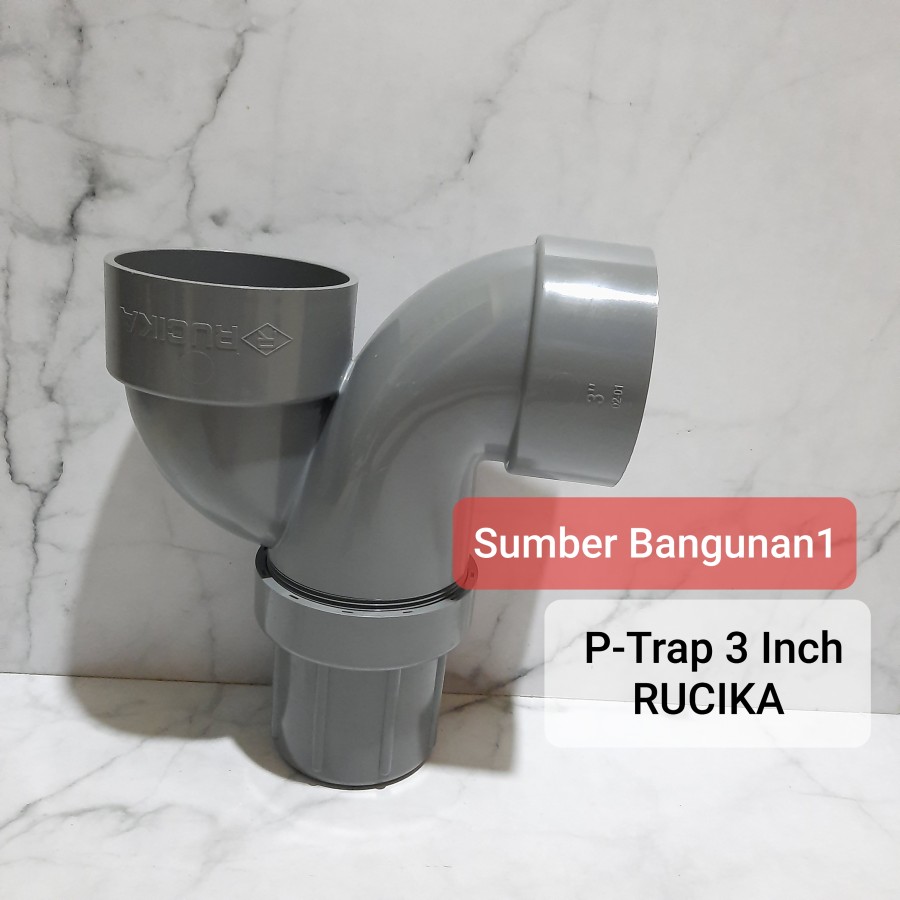 Ptrap 3" RUCIKA P trap 3 inch keni knee keni sambungan pipa air pitrap ...
