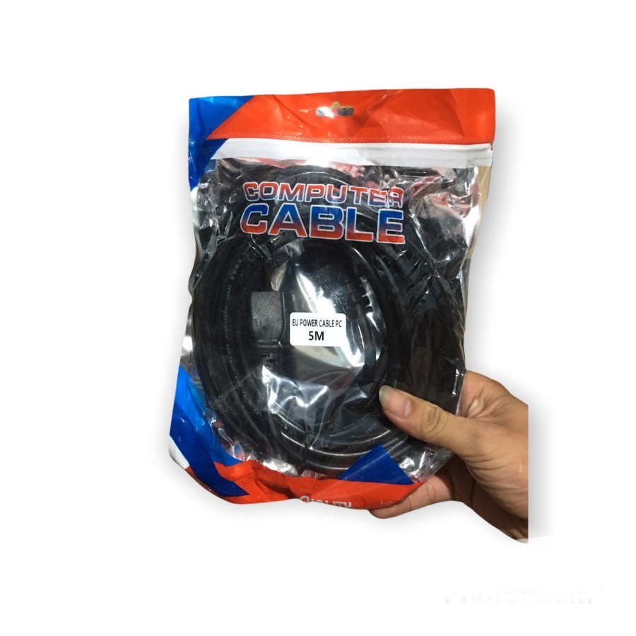 KABEL POWER PC 5M / KABEL POWER CPU 5 METER | Lazada Indonesia