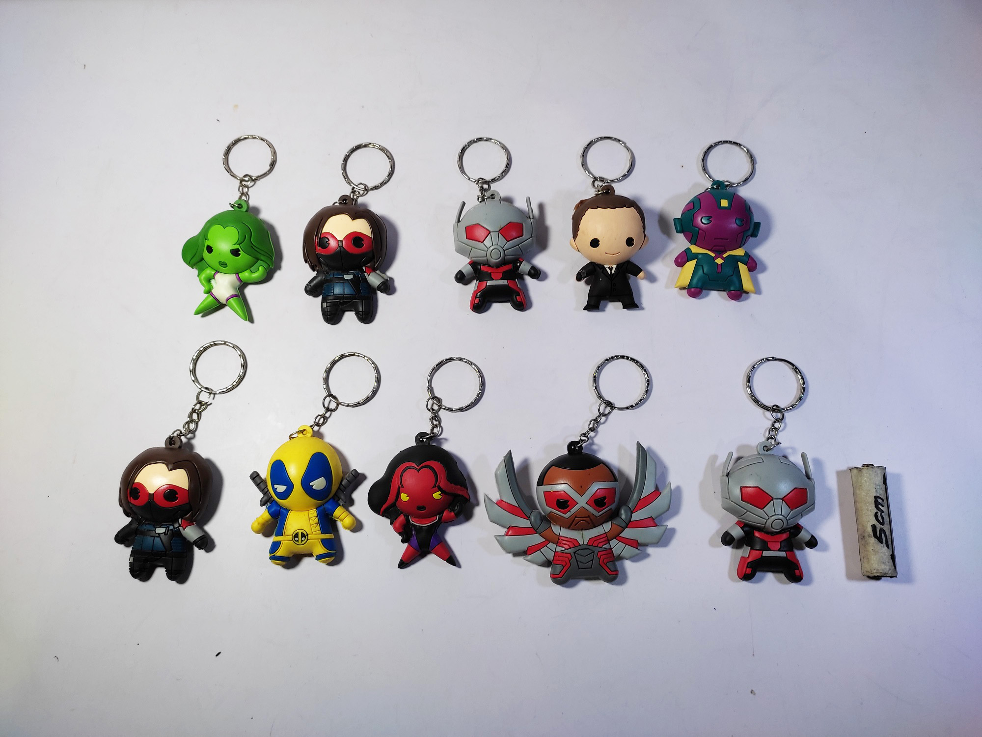 Ant Man Deadpool Falcon Winter Soldier Keychain Gantungan Kunci Isi 10 ...