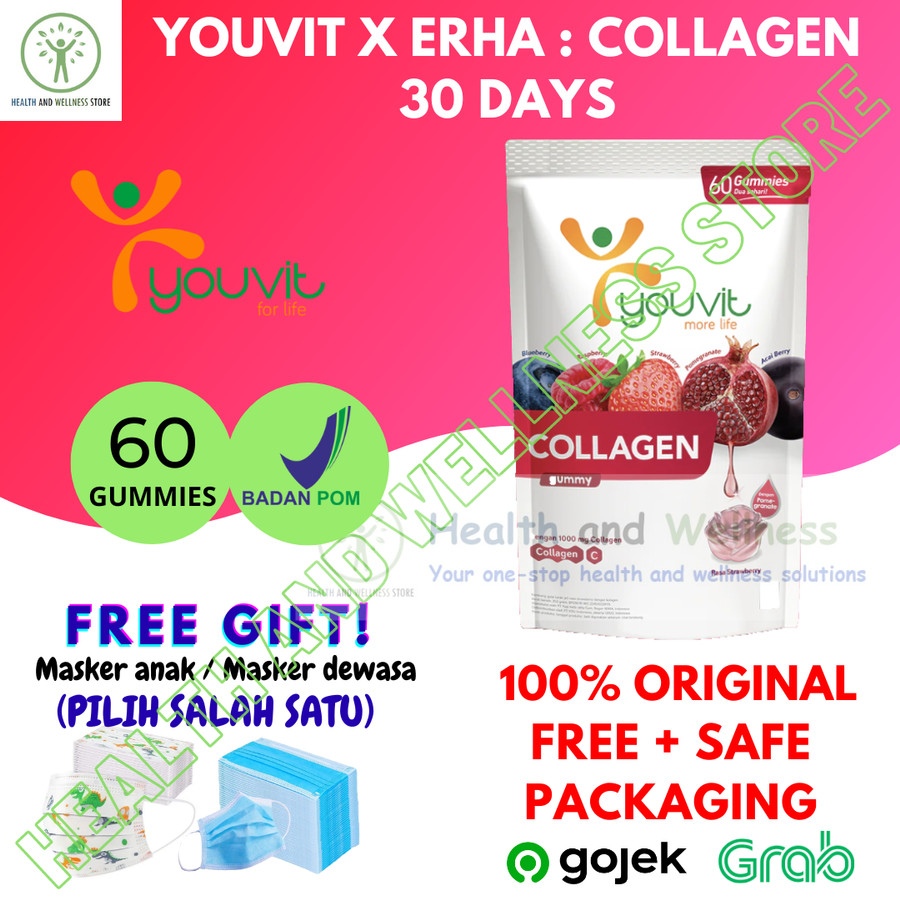 YOUVIT SERIES MULTIVITAMIN DEWASA ANAK OMEGA COLLAGEN BEAUTI GUMMY ...