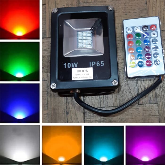 LAMPU SOROT LED SMD 10 WATT RGB / LAMPU TEMBAK / LAMPU TAMAN TAMAN ...