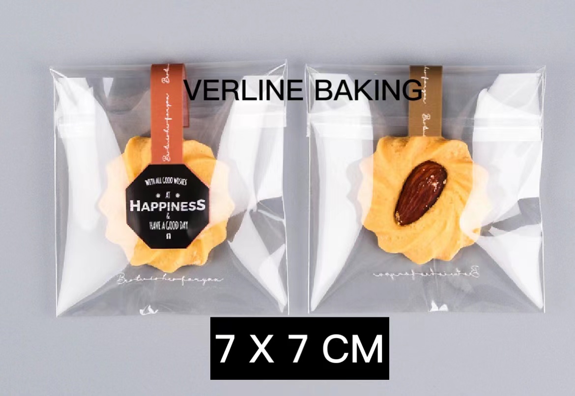 100 PCS PLASTIK KEMASAN KUE PLASTIK PIE PLASTIK PIE SUSU KEMASAN ...