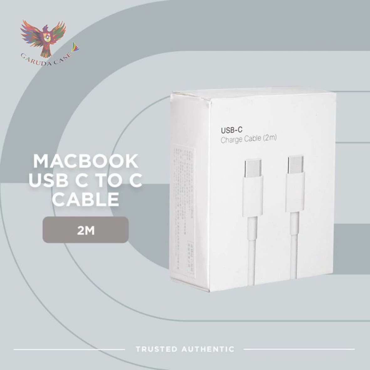 GRC KABEL DATA TYPE-C KE TYPE-C USB-C KE CHARGER CABLE 2 METER | Lazada ...