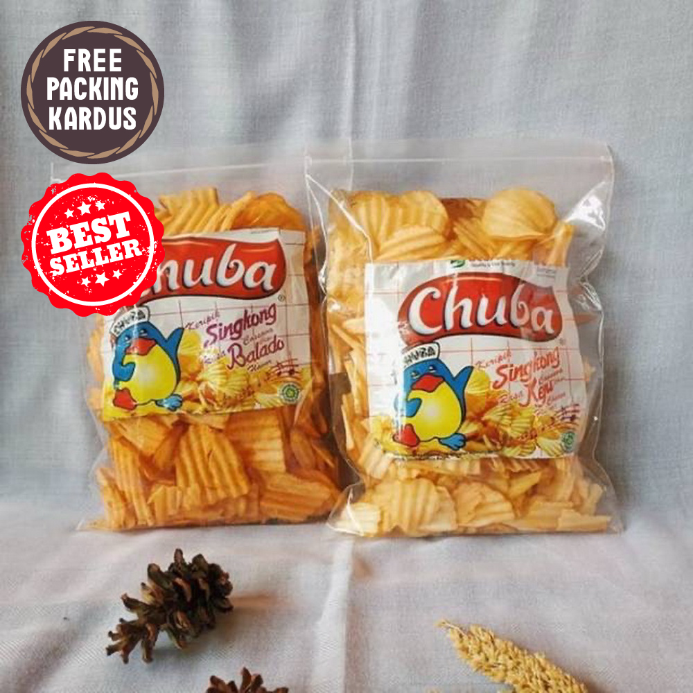 Jarang Ada keripik Singkong Chuba Rasa Balado dan Keju 250 gr snack ...
