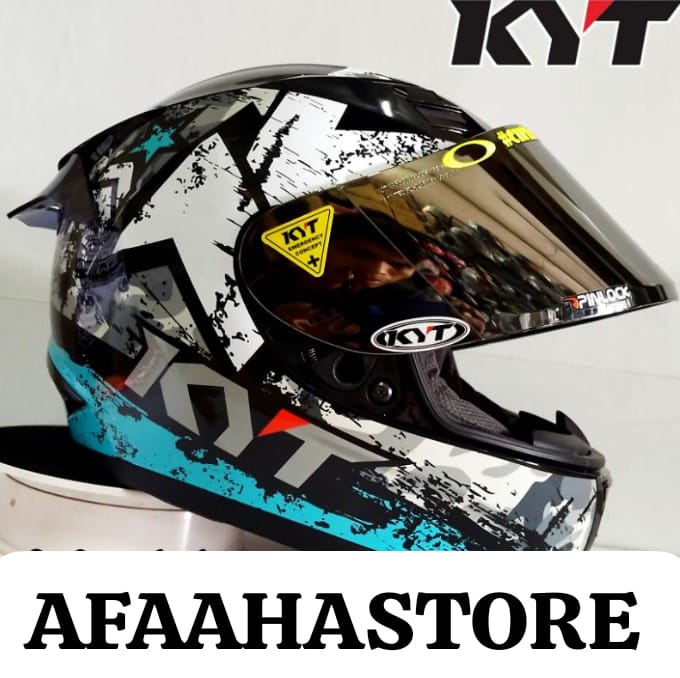 helem KYT r10 Helm Kyt Full face KYT R-10 KYT r10 Black doft Paket ...