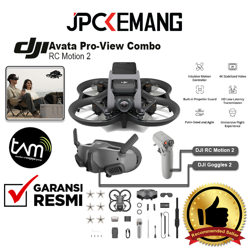 DJI Avata Pro-View Combo with Googles 2 + Motion Controller 2 JPC KEMANG GARANSI RESMI | Lazada ...