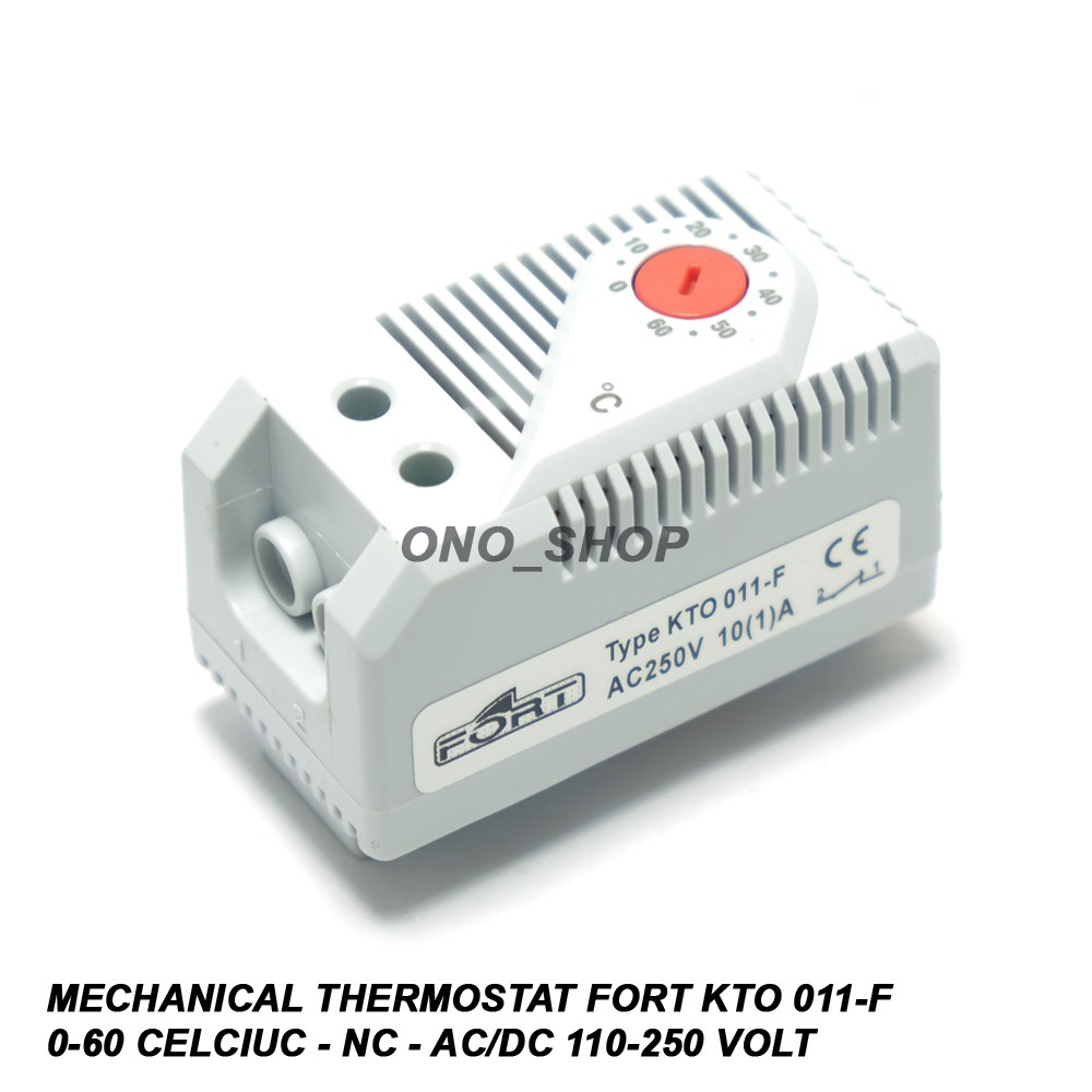 Mechanical Thermostat FORT - KTO-011-F - 0-60 Celcius - 110-250 VAC-DC | Lazada Indonesia