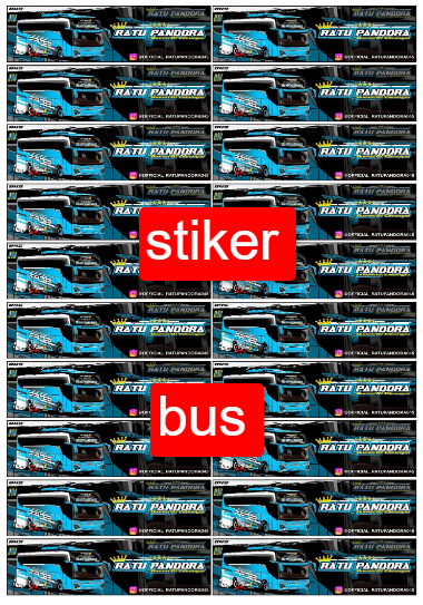 Sticker bus Ratu pandora Jb5 | Lazada Indonesia