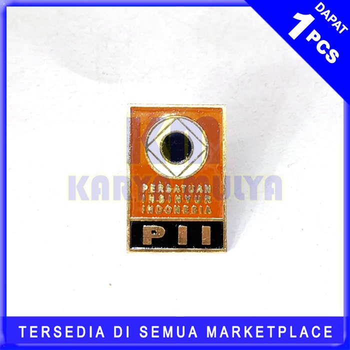 Pin Logo PII Pin Bros Persatuan Insinyur Indonesia - Karya Mulya / 1pcs ...