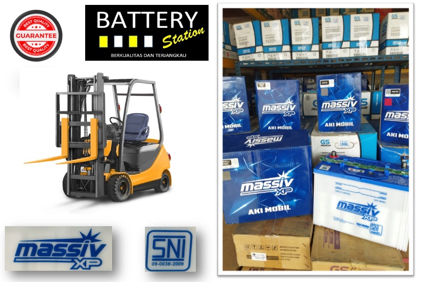 aki mobil basah forklift n70zl 75d31l 12v 80ah massiv xp | Lazada Indonesia