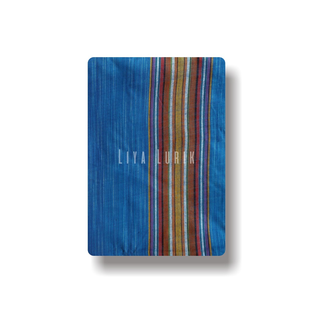 Kain Tenun Lurik Motif Gerimis Biru dengan Tumpal | Lazada Indonesia